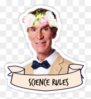 'bill Nye Science Rules' Sticker By Dragon-s - Like Bill Nye - Free ...