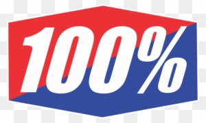 100% Logo - Logo 100 Motocross - Free Transparent PNG Clipart Images ...
