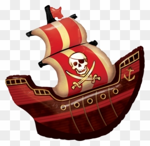 40" Pirate Ship Balloon Super Shape - Pirate Ship - Free Transparent ...