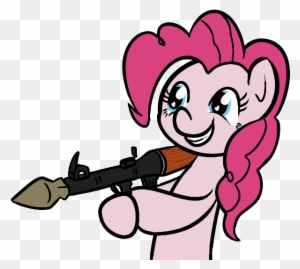 Niksiekins, Gun, Pinkie Pie, Rocket Launcher, Rpg, - Cartoon - Free ...