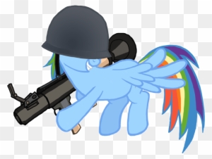 Rainbow Dash The Soldier By Ah Darnit - Cartoon - Free Transparent PNG ...