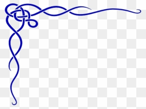 Blue Corner Clipart Border - Full Size PNG Clipart Images Download