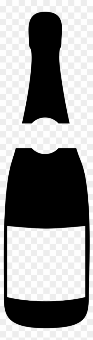 Liquor Clipart Spilled Beer Bottle - Champagne Bottle Icon Png - Free ...