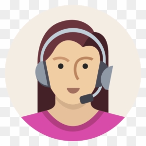 Customer Care Agent - Support Girl Icon - Free Transparent PNG Clipart ...