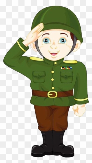 Soldier Salute Cartoon Military - Cartoon Soldier Saluting - Free ...