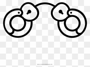 Suddenly Handcuffs Coloring Pages Handcuff Page Ultra - Imagen De ...