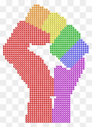 Fist Remixed 4 - Rainbow Fist Png - Free Transparent PNG Clipart Images ...