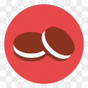 Oreo Biscuit Icon - Circle - Free Transparent PNG Clipart Images Download