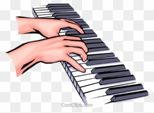 Music Keyboard Clipart - Hands Playing Piano Clipart - Free Transparent ...