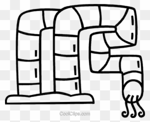 Factory Tubes Royalty Free Vector Clip Art Illustration - Line Art ...