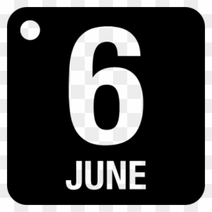 Daily Calendar Page Of June 6 Vector - 6 De Junio Calendario - Free ...