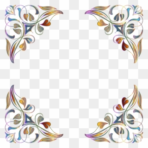 Vector Image Of Floral Decorations - Flourish Frame Floral Design Frame ...