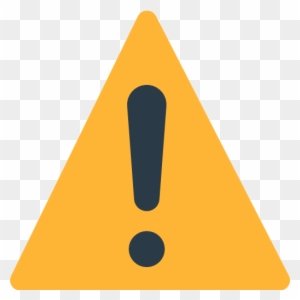 Warning Sign Emoji - Caution Emoji Png - Free Transparent PNG Clipart ...
