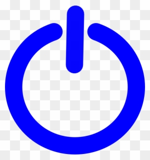 Power Button Symbol Blue Png - Free Transparent PNG Clipart Images Download