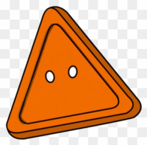 Orange Triangle Button - Triangle Buttons - Free Transparent PNG ...