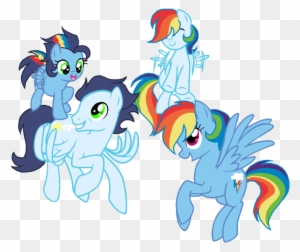 Rainbow Dash And Soarin Family Pixshark - Rainbow Dash And Baby - Free ...