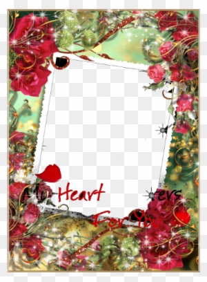 Attractive Beautiful Flower Frame Pattern - Beautiful Photo Frame Png ...