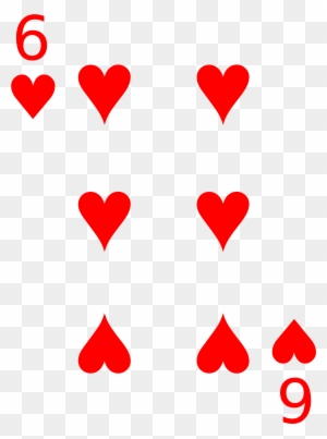 Cards 6 Heart - 6 Of Diamonds Playing Card - Free Transparent PNG ...