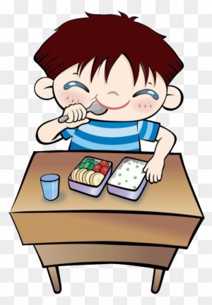 Student Eating Lunch Clip Art - Student Eat Food Clipart - Free ...