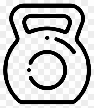 White Clipart Kettlebell - Kettlebell Icon Png - Free Transparent PNG ...