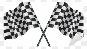 Motor Racing Checkered, Chequered Flag Sticker • Pixers® - Zazzle ...