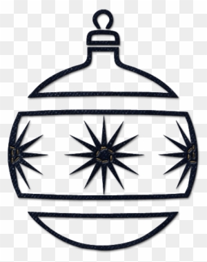 Christmas Ornament Clipart Black And White, Transparent PNG Clipart ...