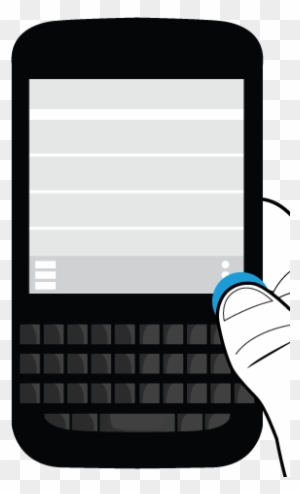 Blackberry Device Showing A Tap On The More Icon In - Mobile Phone ...