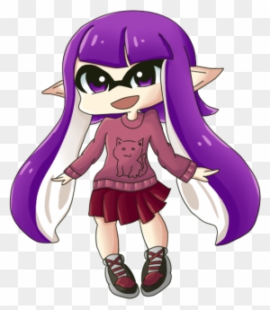 Inkling Girl By Doctor-g - Splatoon - Free Transparent PNG Clipart ...
