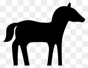 Horse Facing Right Vector - Farm Animals Silhouette Png - Free ...
