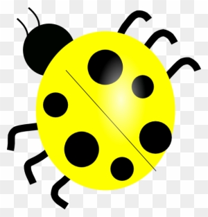 Yellow Ladybug Clip Art At Clker Vector Clip Art - Lady Bird Clipart ...