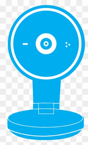 Wifi Ip Monitoring Camera Icon - Blue Ip Camera Icon - Free Transparent ...