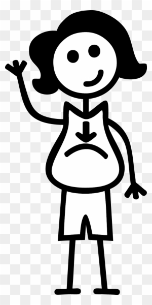 Stick Figure Woman Female Clip Art - Girl Stick Figure Clipart - Free ...