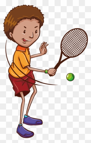 Tennis Player Drawing Illustration - Tennis - Free Transparent PNG ...