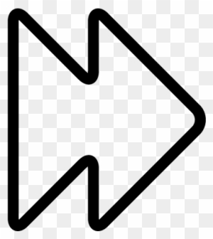 Fast Forward Double Arrow Outline Vector - Ícone Topicos Png - Free ...