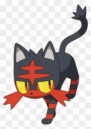 Litten Anime Artwork By Tzblacktd - Pokémon Moon - Nintendo 3ds - Free ...