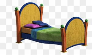 Bed, Pillow, Zudeck, Wooden Bed, Rest, Sleep - เตียง การ์ตูน Png - Free ...