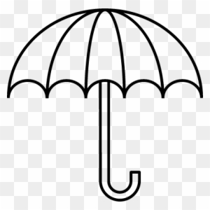 Umbrella Outline Clipart Images Pictures - White Umbrella Black ...