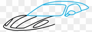 How To Draw Ferrari 360, A Sports Car, Easy Step By - How To Draw ...