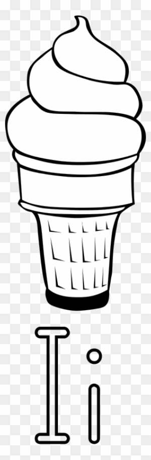 Free Letter I For Ice Cream - Coloring Ice Cream Cone - Free ...