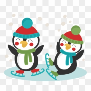 Winter Christmas Penguin Svg Scrapbook Cut File Cute - Clipart Penguin ...