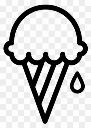 Ice Cream Cone Outline Clip Art