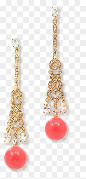 High Sterling Silver - Transparent Png Beaded Earrings - Free ...