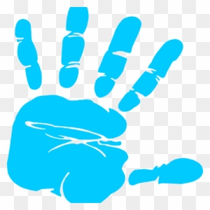 Handprint Border Clip Art Free - Hand Print Clipart - Free Transparent ...