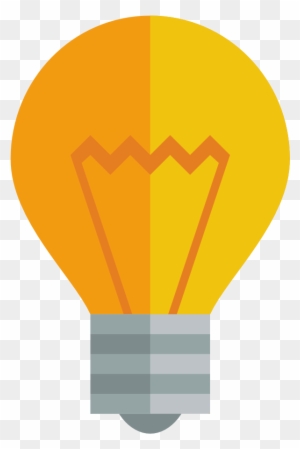 Material Icon For Lightbulb - Flat Light Bulb Icon - Free Transparent ...