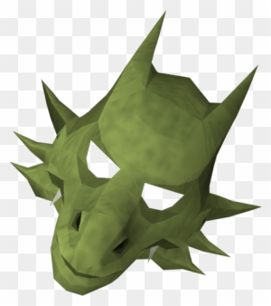 Green Dragon Mask Detail - Runescape Green Dragon Mask - Free ...