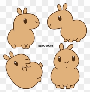 Chibi Capybara By Daieny On Deviantart - Chibi Capybara - Free ...