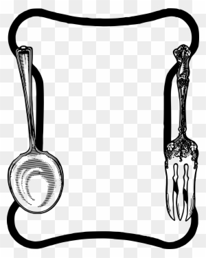 Fork Frame - Knife And Fork Borders - Free Transparent PNG Clipart ...