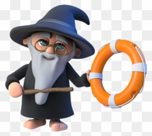 3d Funny Cartoon Wizard - Weird Question Mark Symbol - Free Transparent ...