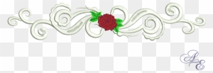 Rose Scroll Border - Center Border Design - Free Transparent PNG ...