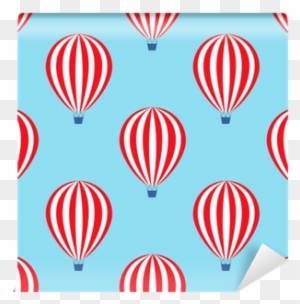 Baby Shower Vector Illustrations On Blue Sky Background - Hot Air ...